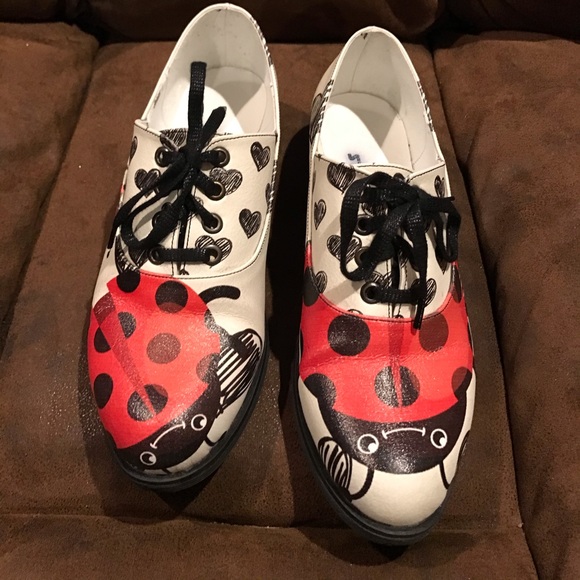 streetfly | Shoes | Streetfly Lady Bug Hand Painted Shoe | Poshmark